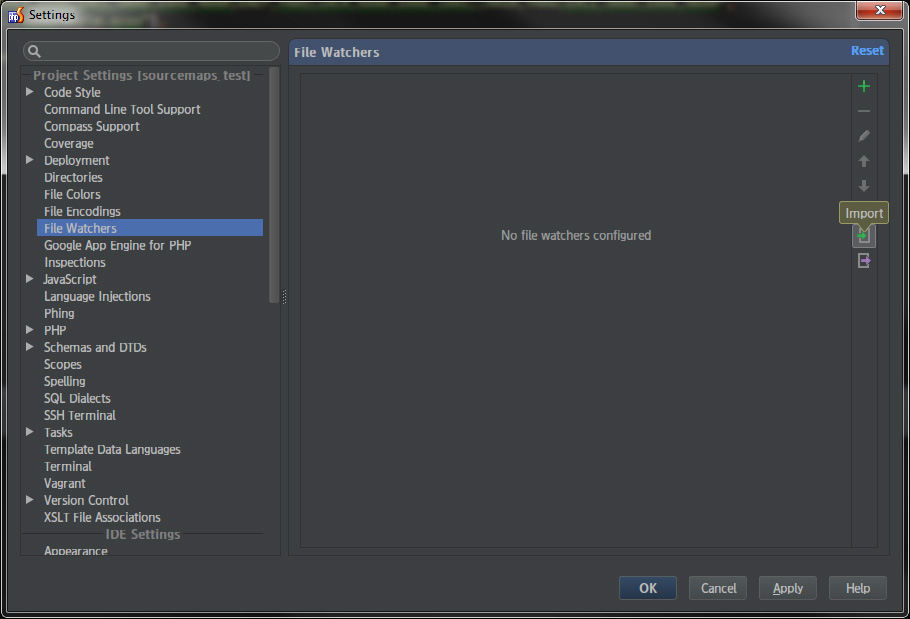 PhpStorm (WebStorm とかでもいいよ) の File Watcher で SCSS sourcemap を出力する – 林家次男